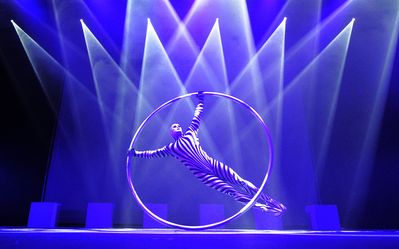 Acrobatic Wheel: Gym wheel and innovative cyr wheel shows